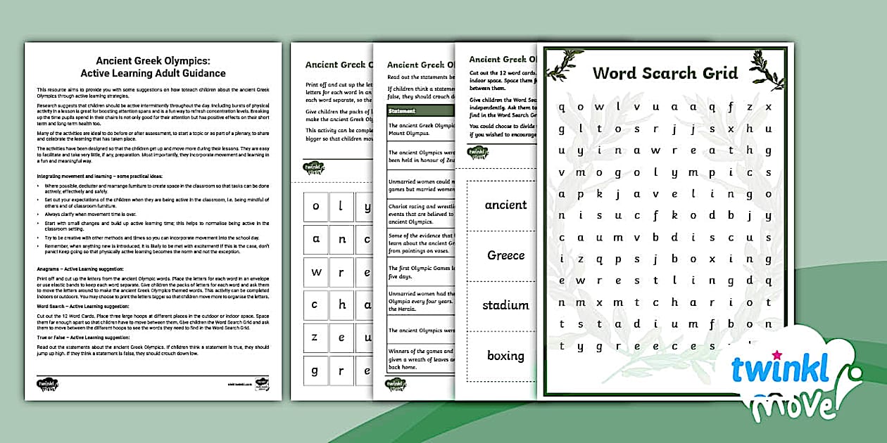 Ancient Greek Olympics Activities - Twinkl Move PE Planning