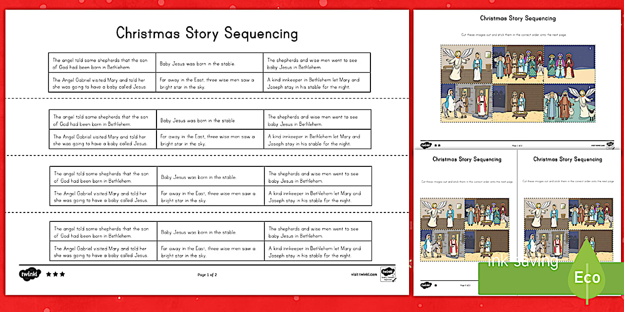 Christmas Story Worksheet | Twinkl Festive Stories - Twinkl