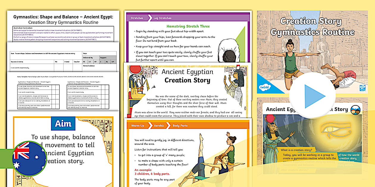 Y4 Gymnastics: Shape and Balance Lesson 3: Creation Story