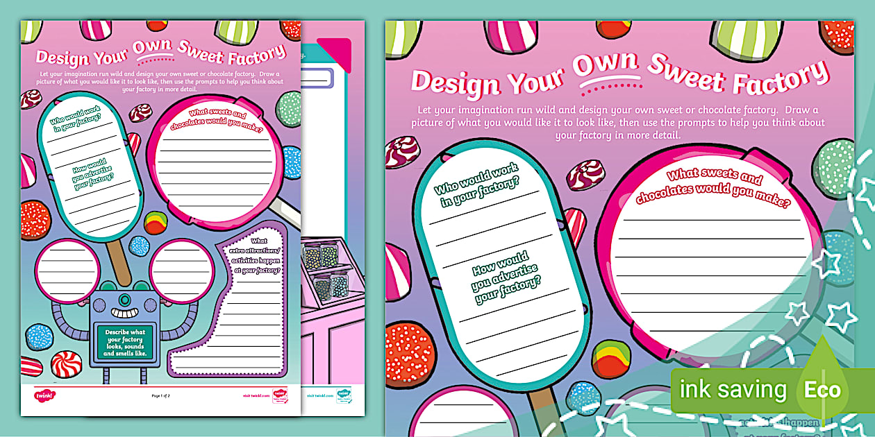 Design Your Own Sweet Factory (teacher made) - Twinkl