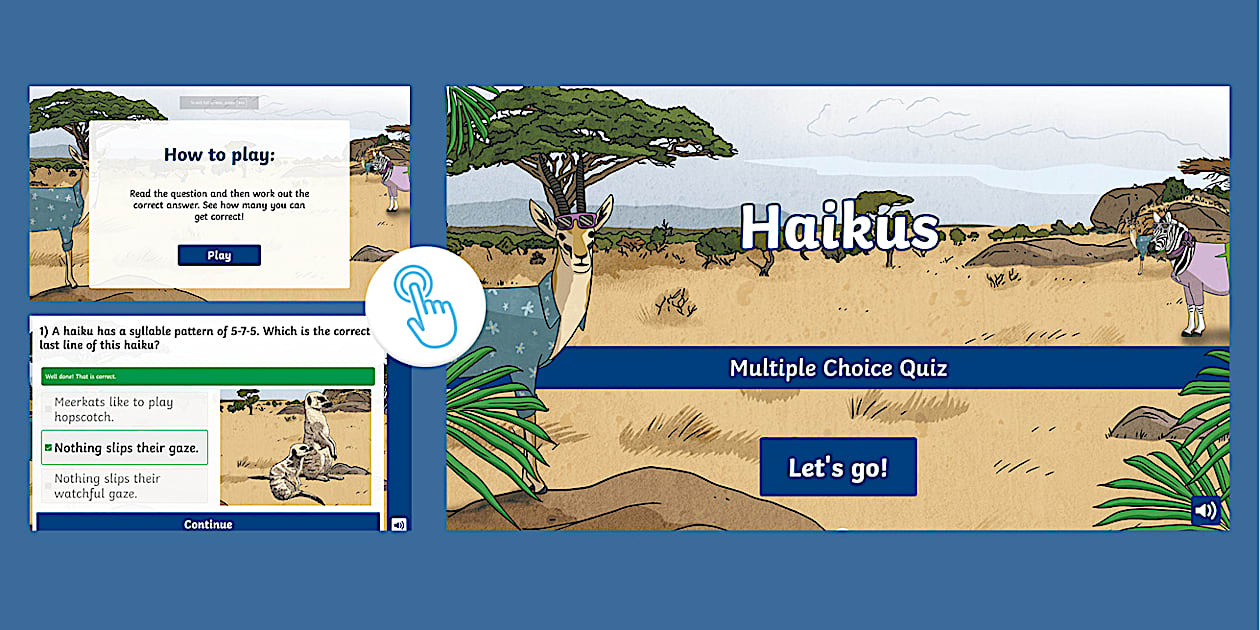 Haikus KS2 English Multiple Choice Quiz (Lehrer gemacht)