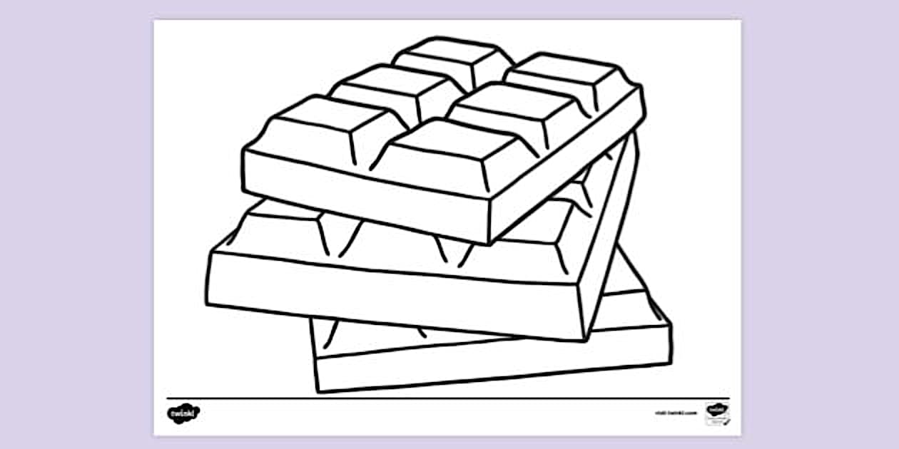 Chocolate Colouring Page - Australia (teacher made) - Twinkl