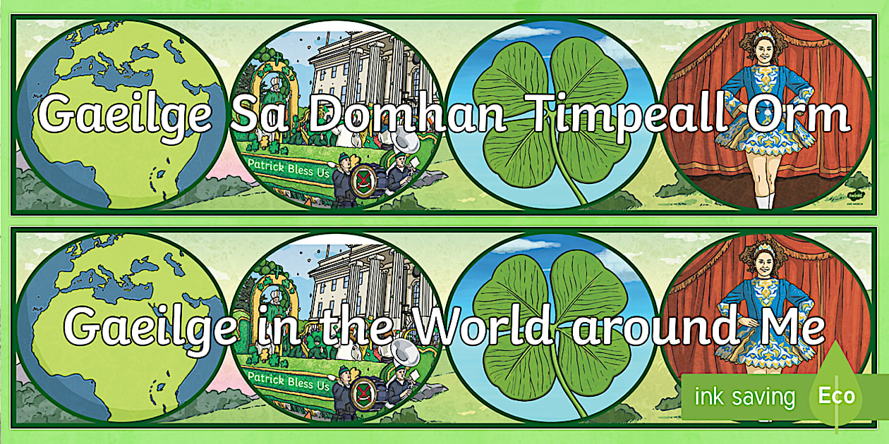Seachtain Na Gaeilge Display Banner Gaeilge