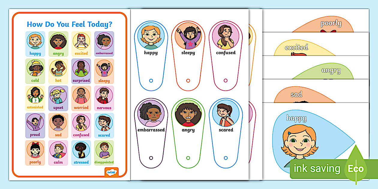 Emotions Chart Resource Pack (Hecho por educadores) - Twinkl