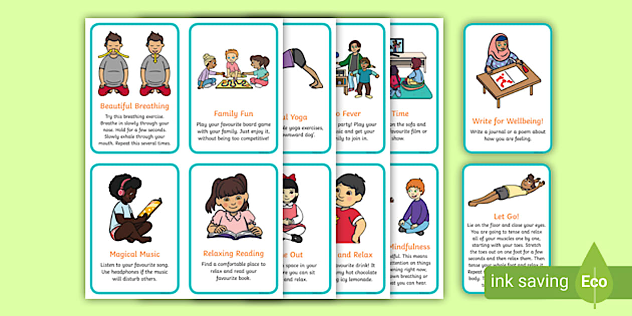 Relaxation Cards (Teacher-Made) - Twinkl