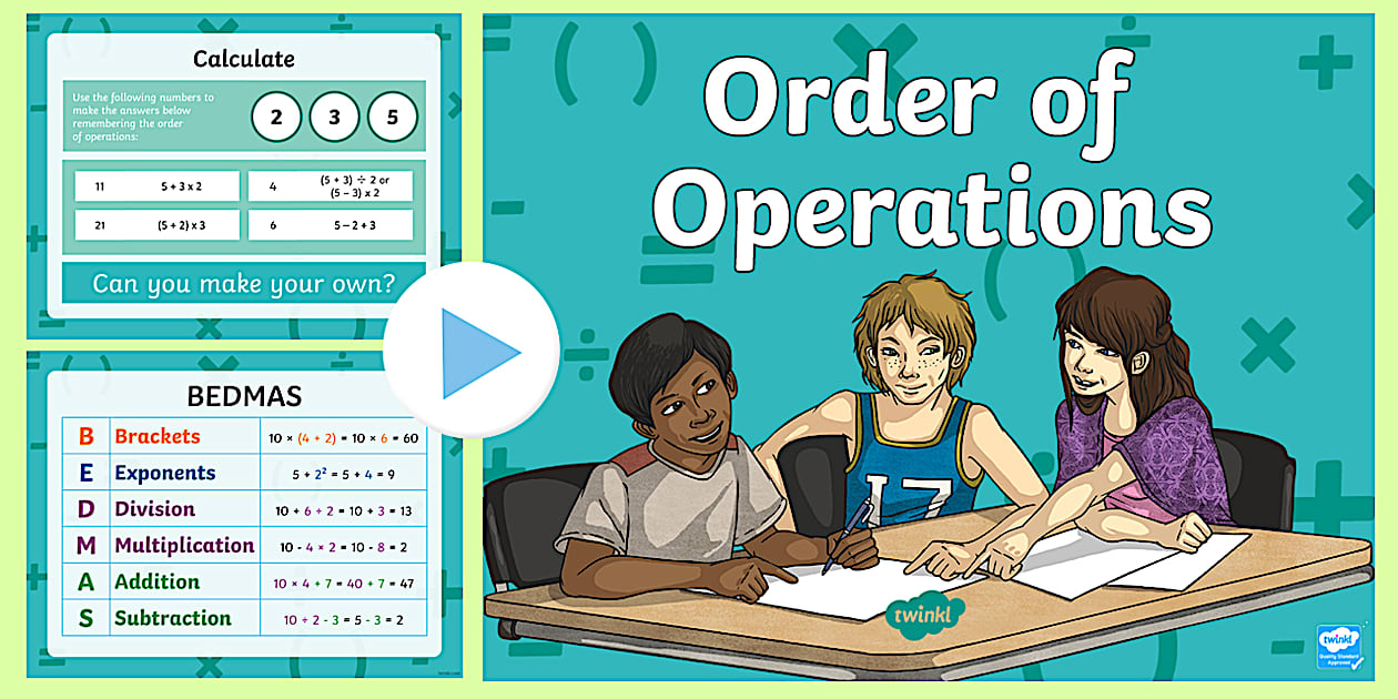 BEDMAS Order of Operations PowerPoint (Teacher-Made)