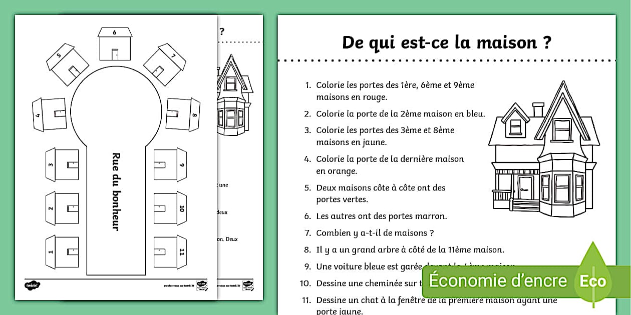 De qui est-ce la maison ? (teacher made) - Twinkl