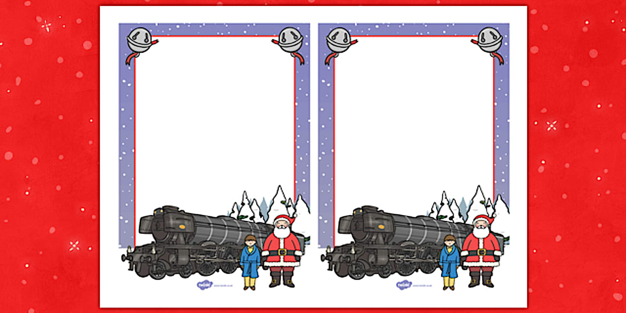 Christmas Train Journey Editable Note - Twinkl