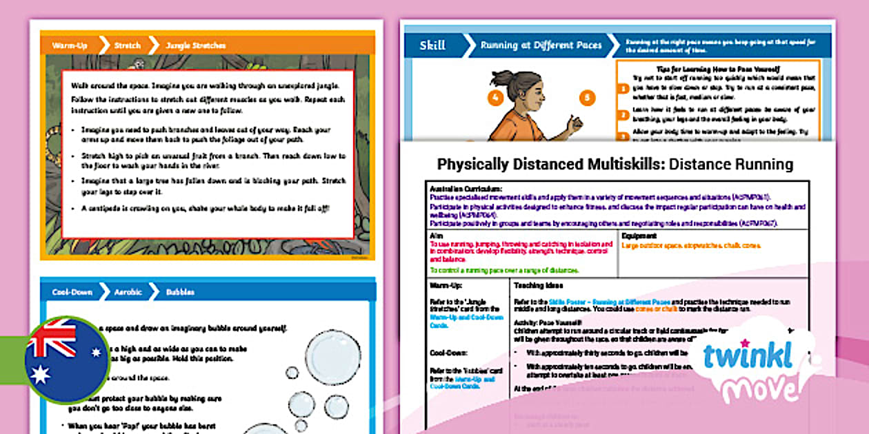 Move PE Physically Distanced Multiskills: Distance Running