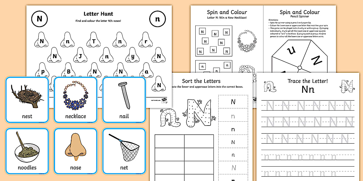 NSW Letter N Activity Pack (teacher made) - Twinkl