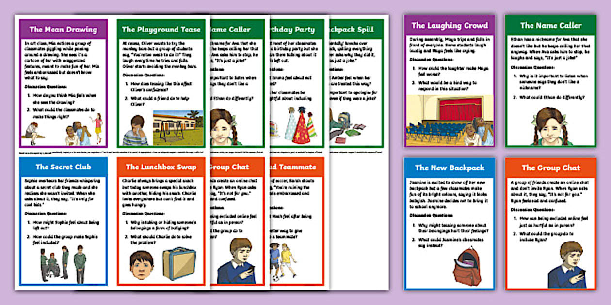 Bullying Scenario Cards: Learning Empathy and Kindness