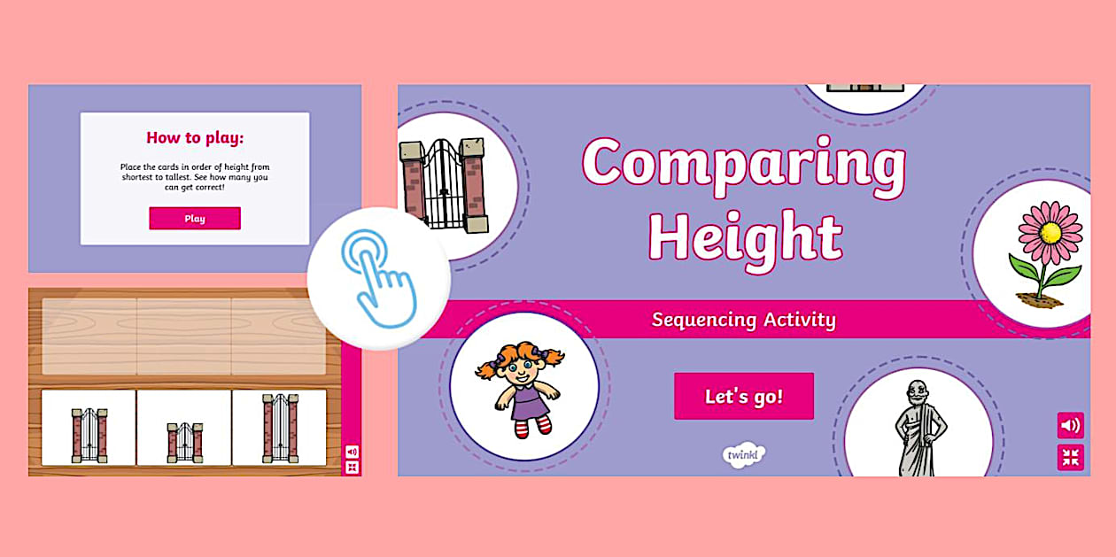 👉 Comparing Height Interactive Activity | Twinkl | EYFS Maths