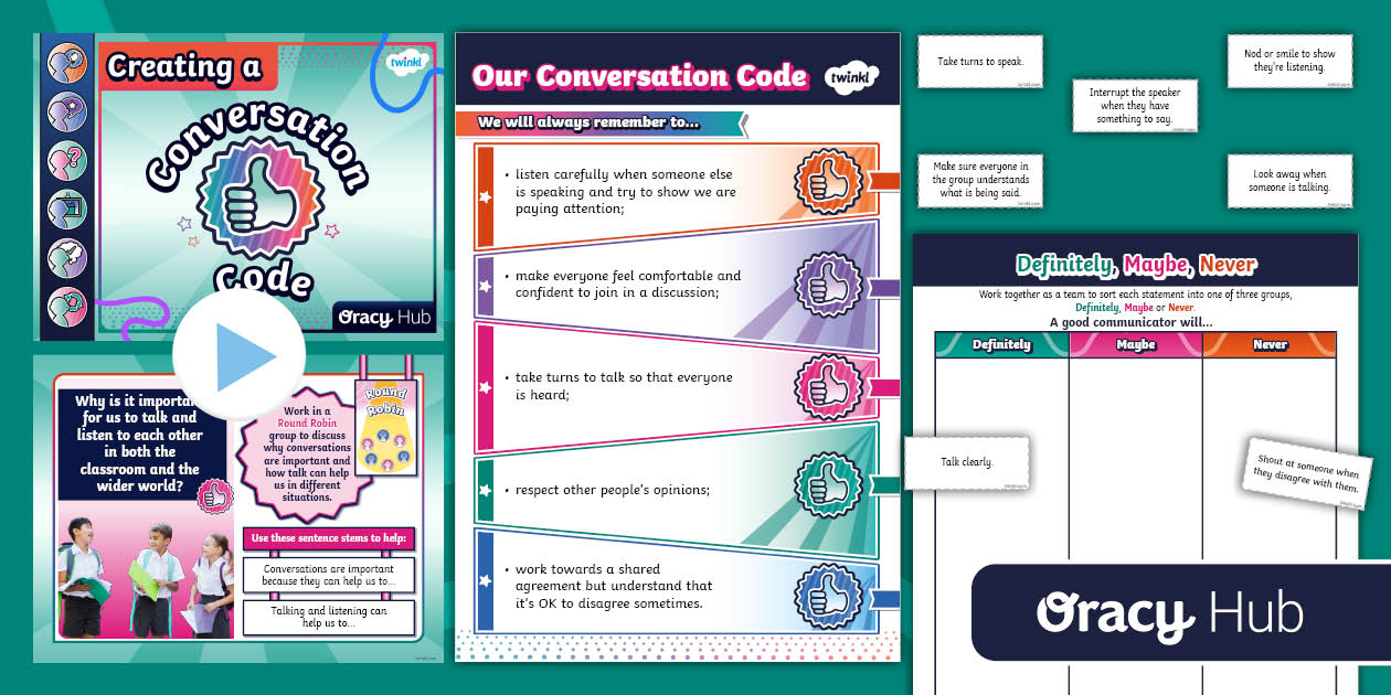LKS2 Creating a Conversation Code Oracy Activity Pack