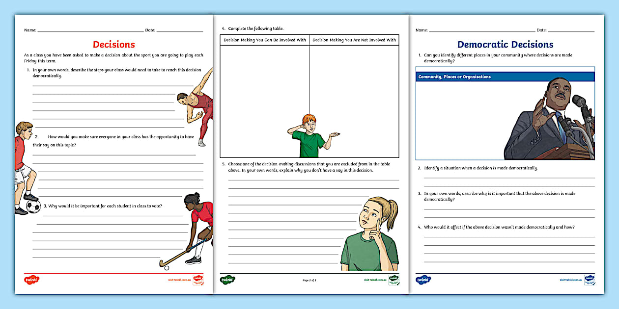 Importance of Making Decisions Democratically Resource Pack