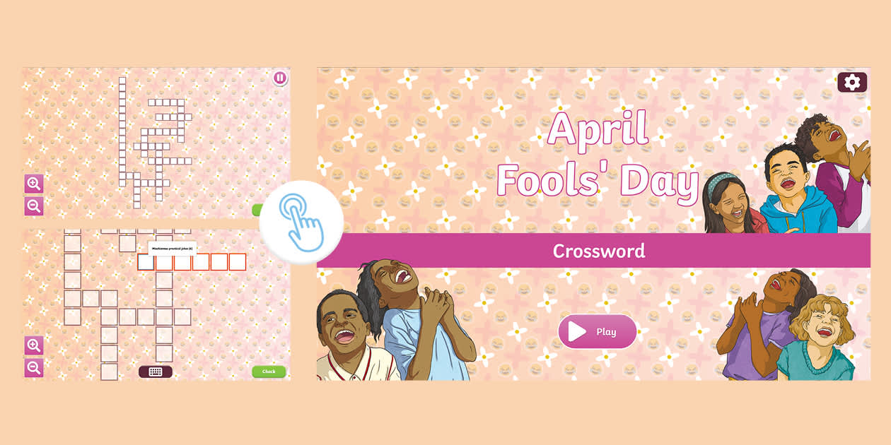 April Fools' Day Interactive Crossword (Teacher-Made)