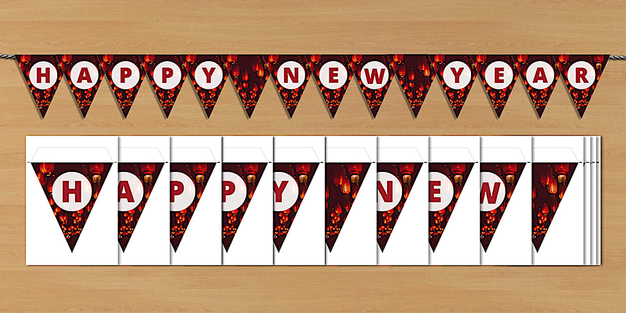Chinese New Year Bunting (teacher made) - Twinkl