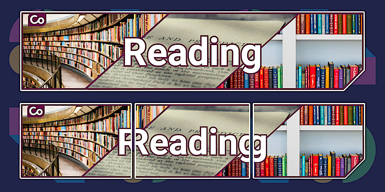 English Wall Display: Reading Banner (teacher made) - Twinkl
