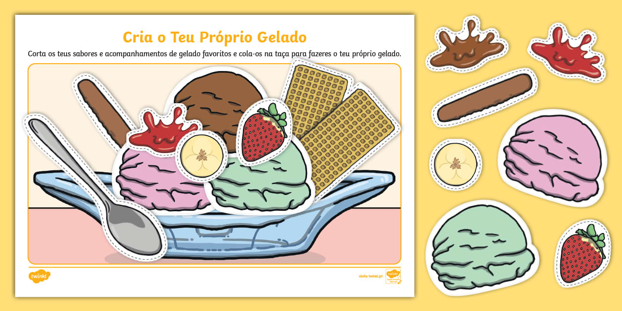 Atividade de Recortar e Colar: Verão (teacher made)