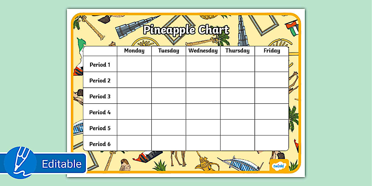 Pineapple Teacher CPD Chart (teacher made) - Twinkl