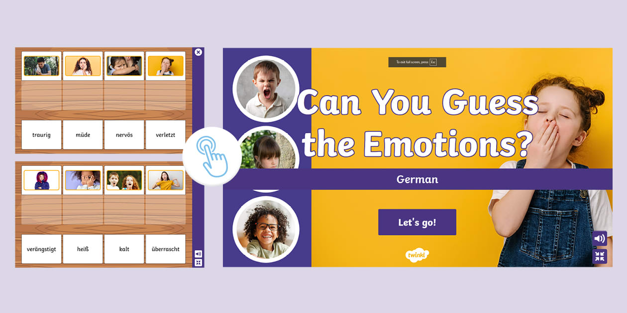 Can You Guess The Emotions? - German Interactive Game