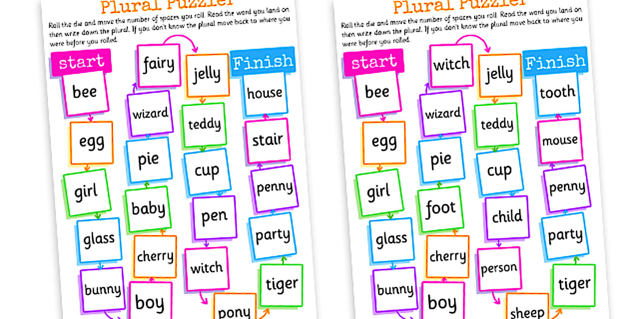 Plurals Board Game (teacher made) - Twinkl