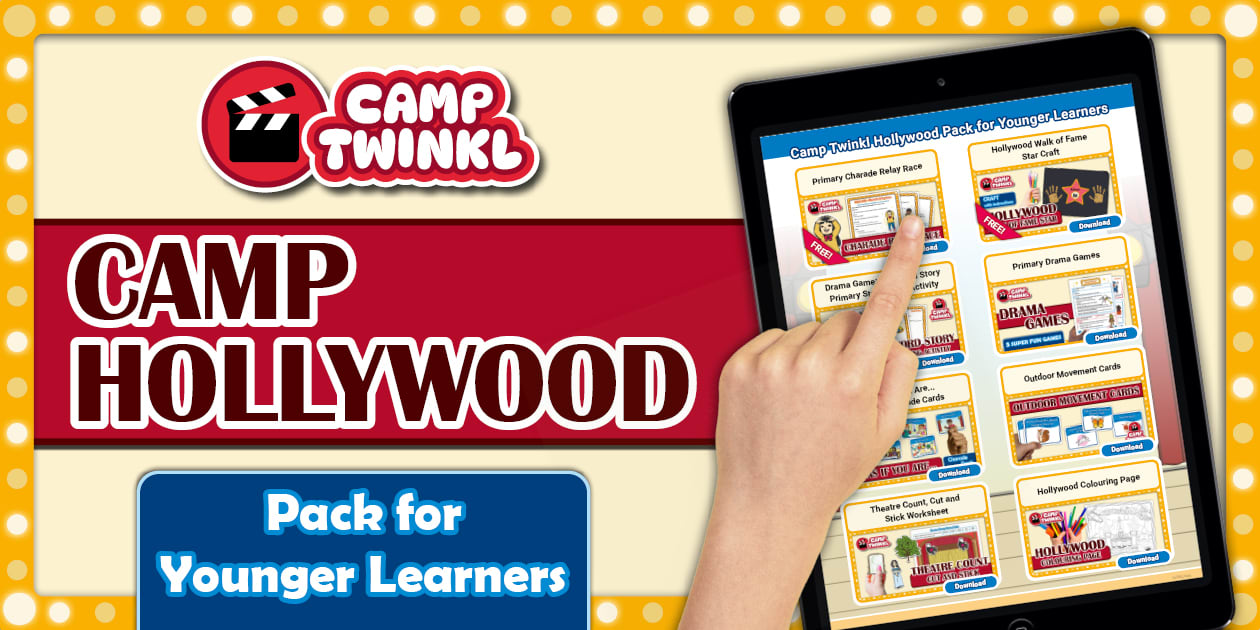 Camp Twinkl Camp Hollywood Pack for Younger Learners