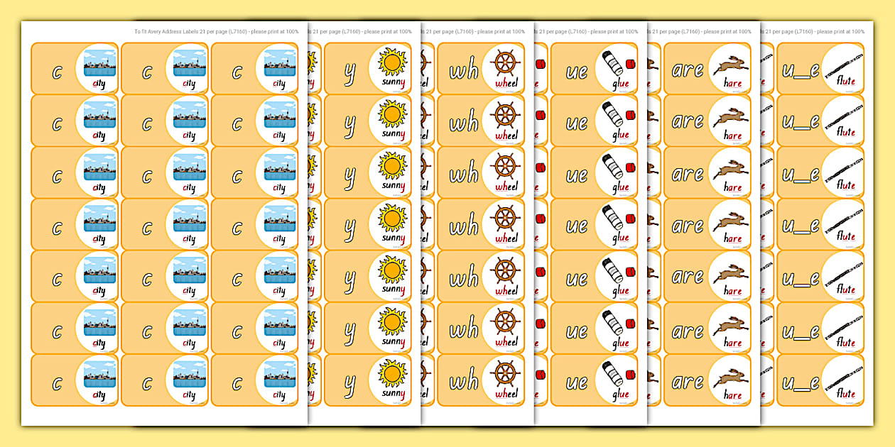 Twinkl Phonics Level 5 - Mnemonic Stickers Pack - Twinkl