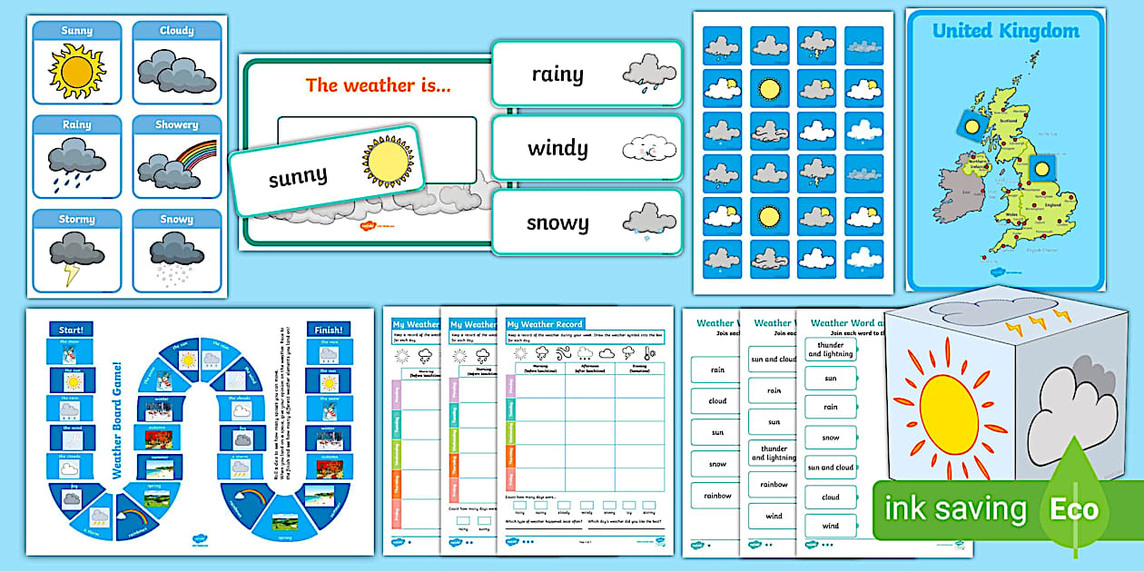 ESL Weather Activities Resource Pack - Weather for ESL