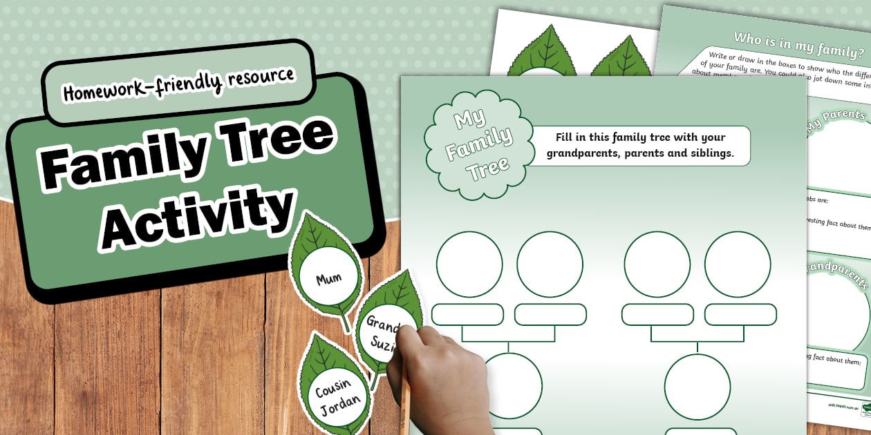 Family Tree Activity - Twinkl Australia