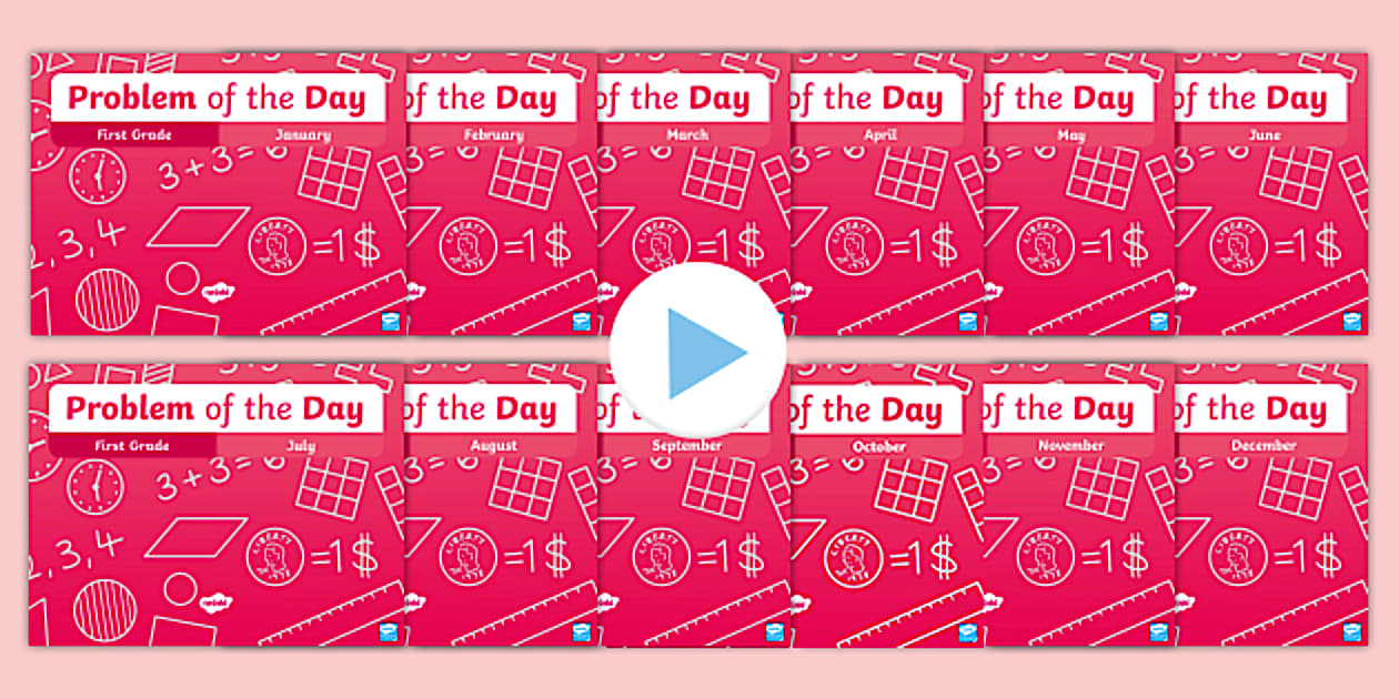 Math Problem of the Day - 1st Grade Morning Work - Twinkl US