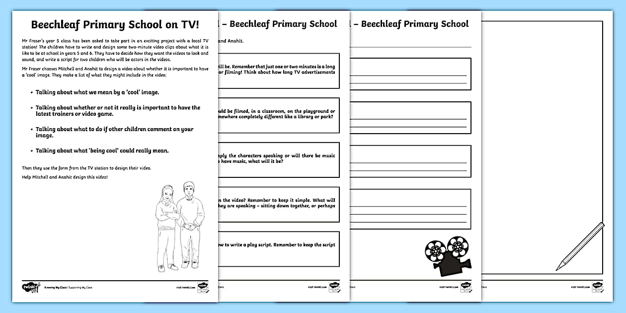 UKS2 Beechleaf Activities: Image Worksheet - Twinkl