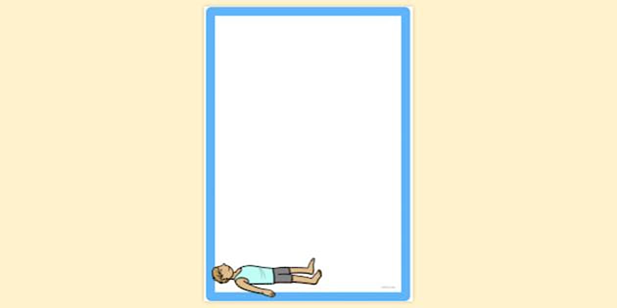 Relaxation Pose Page Border | Page Borders | Twinkl - Twinkl