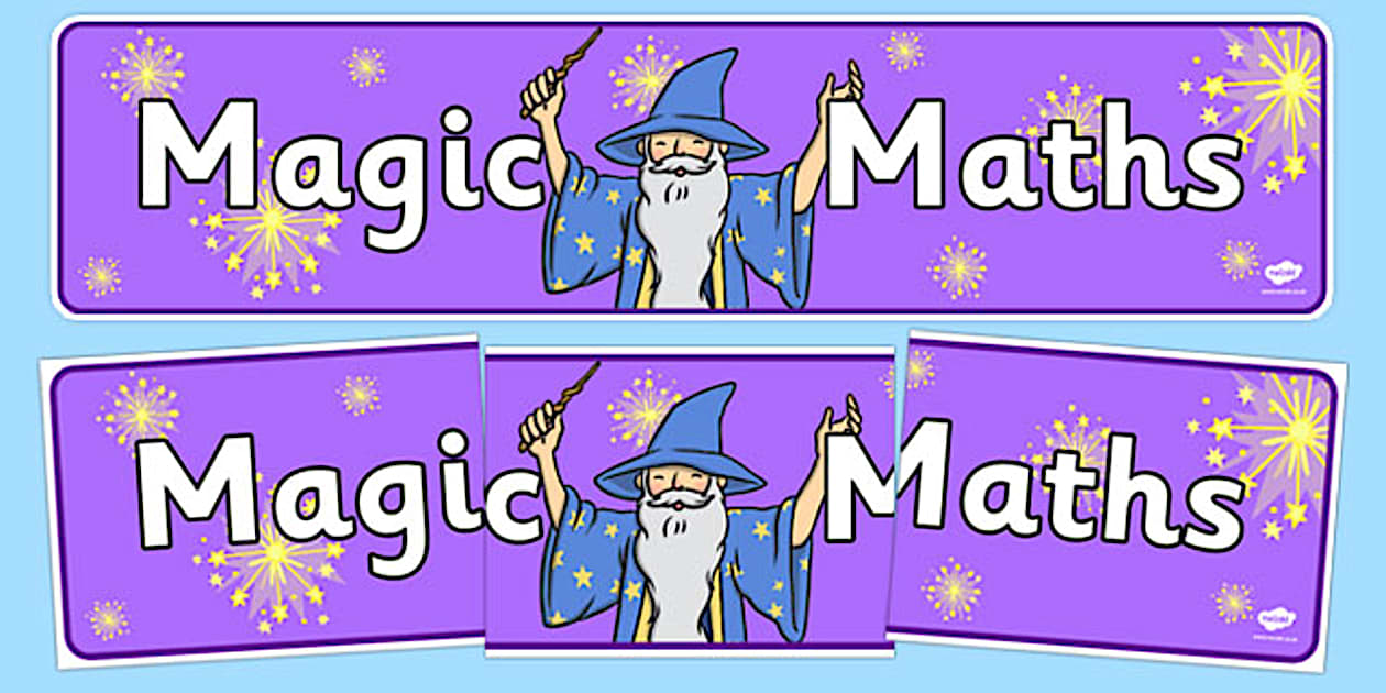 Magic Maths Area Display Banner Purple (teacher made)