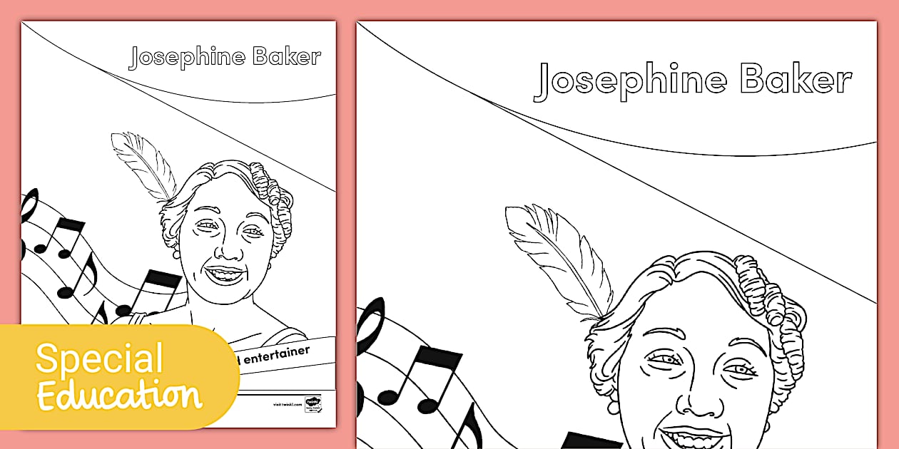 Josephine Baker Coloring Sheet | Women’s History | Twinkl US