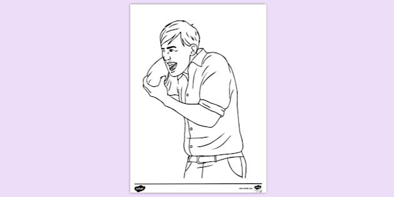 Biting Elbow Colouring | Colouring Sheets (Teacher-Made)