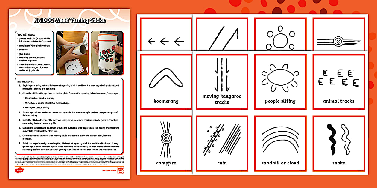 Yarning Stick NAIDOC Week Craft | Twinkl Aus - Twinkl