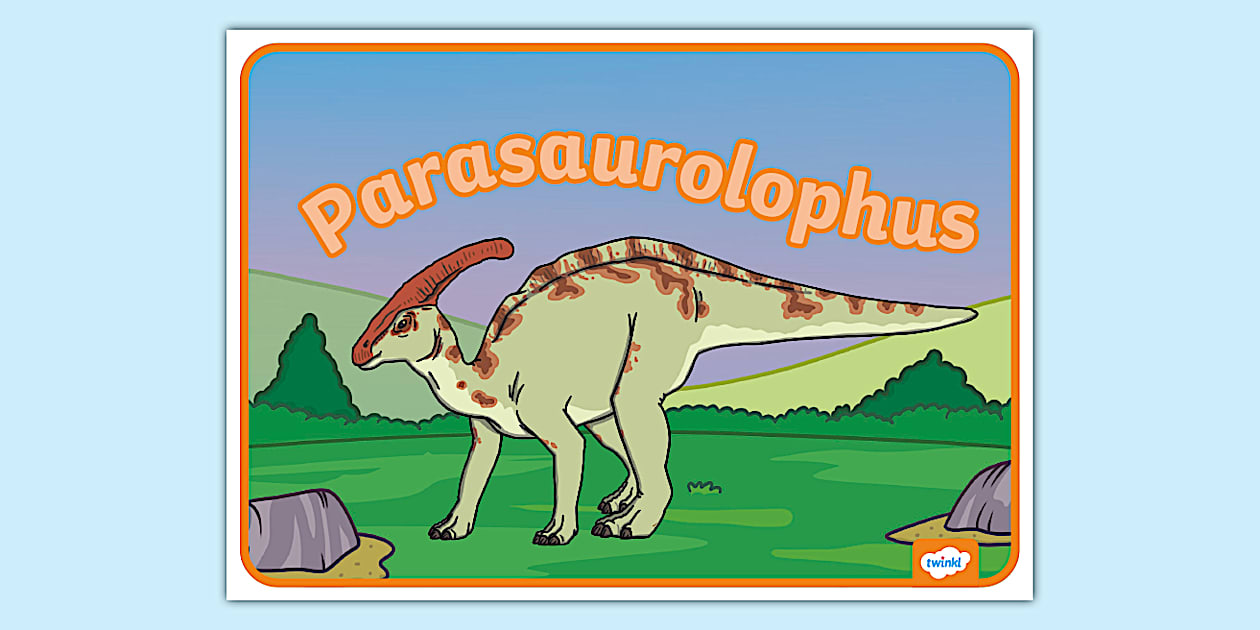 The Parasaurolophus: The Dinosaur with Backwards Horn Display Poster