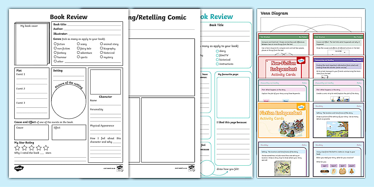 Independent School and Junior Journal Response Activity Pack