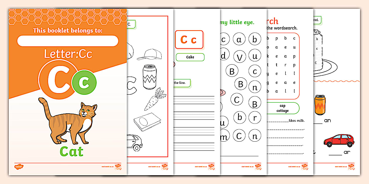 Let's Look at the Letter C - Booklet (teacher made) - Twinkl