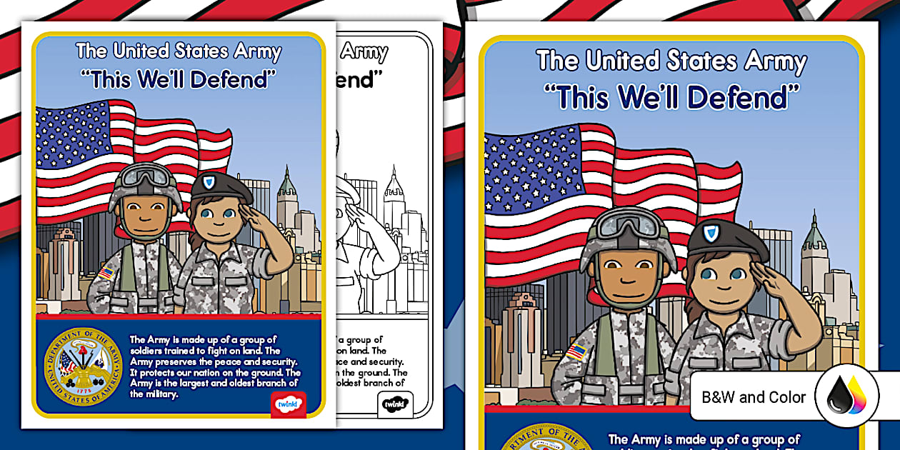 The United States Army Poster (professor feito) - Twinkl