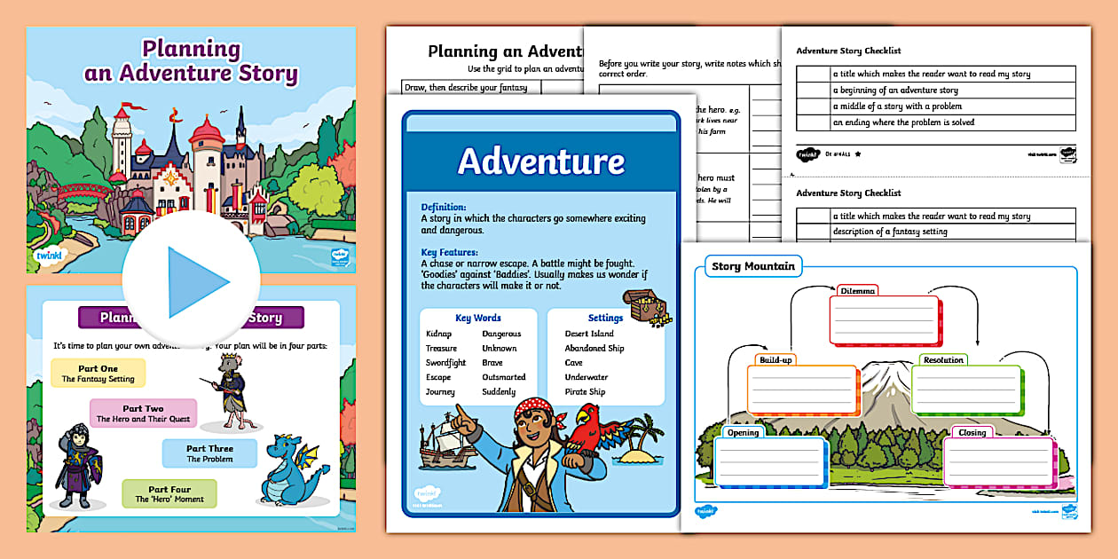 Planning an Adventure Story KS1 Resource Pack (teacher made)
