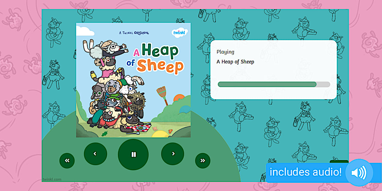 A Heap of Sheep Listen and Follow Audio Story (teacher made)
