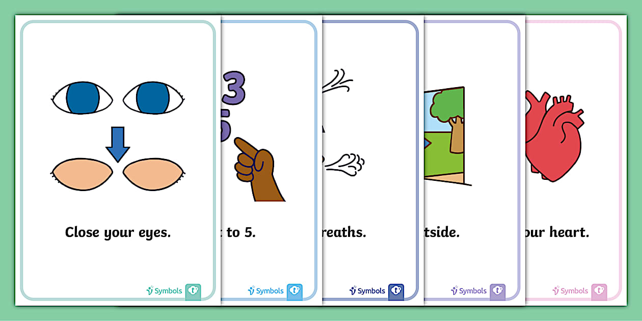 Twinkl Symbols: EYFS Calm Down Posters (teacher made)