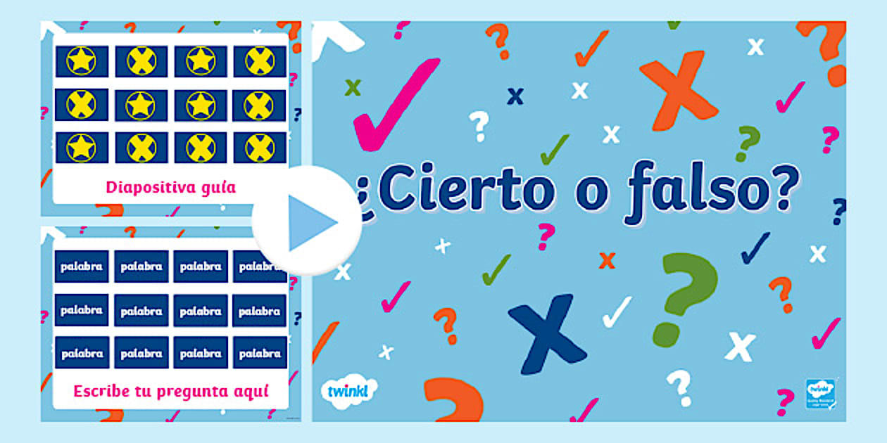 PowerPoint: Juego interactivo ¿Cierto o falso? - Twinkl