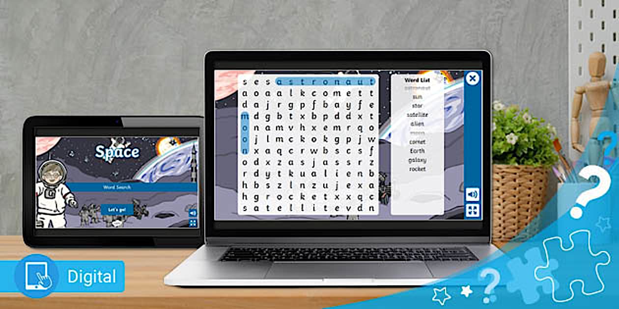 Interactive Space-Themed Word Search | Twinkl Go! - Twinkl