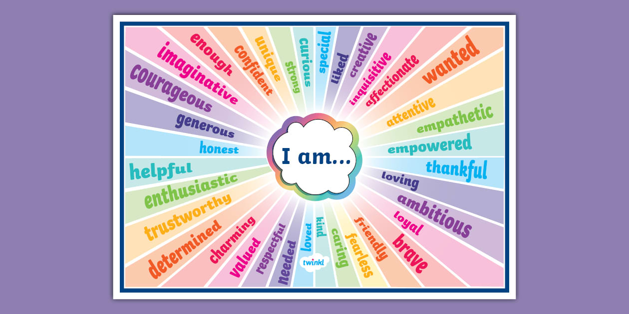 I Am... Affirmations Poster (teacher made) - Twinkl
