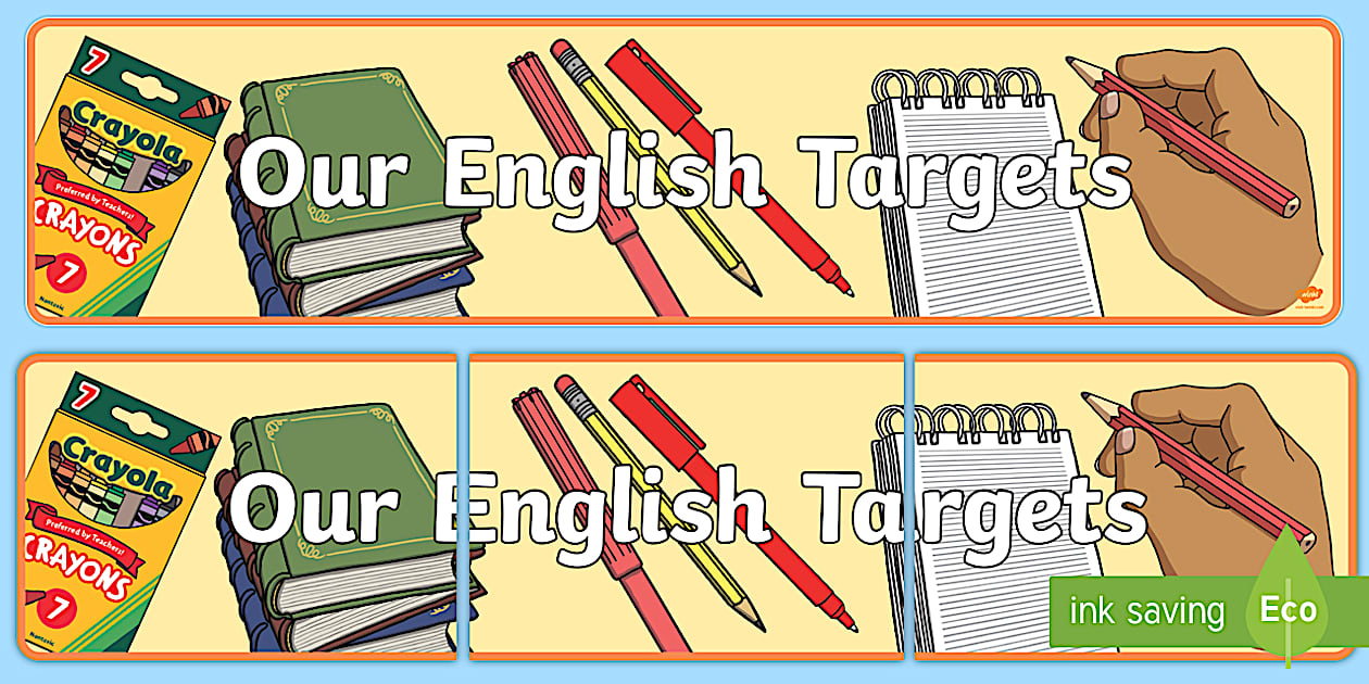👉 Our Literacy Targets Display Banner (teacher made)