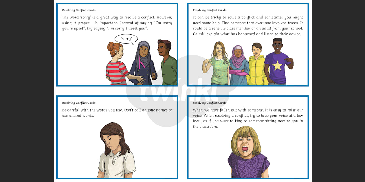 resolving conflict cards