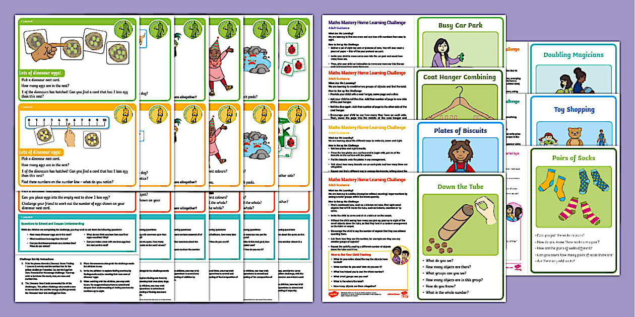 👉 EYFS Maths Challenges (teacher made) - Twinkl