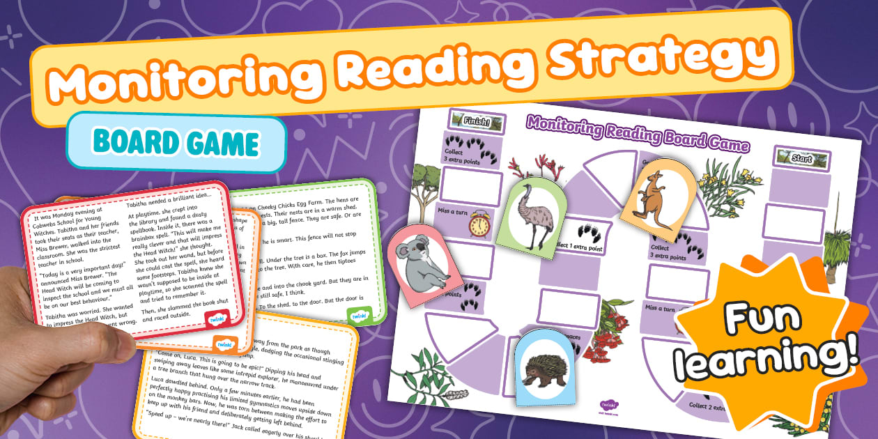 Monitoring Reading Strategy Board Game - F-2 Learning Game